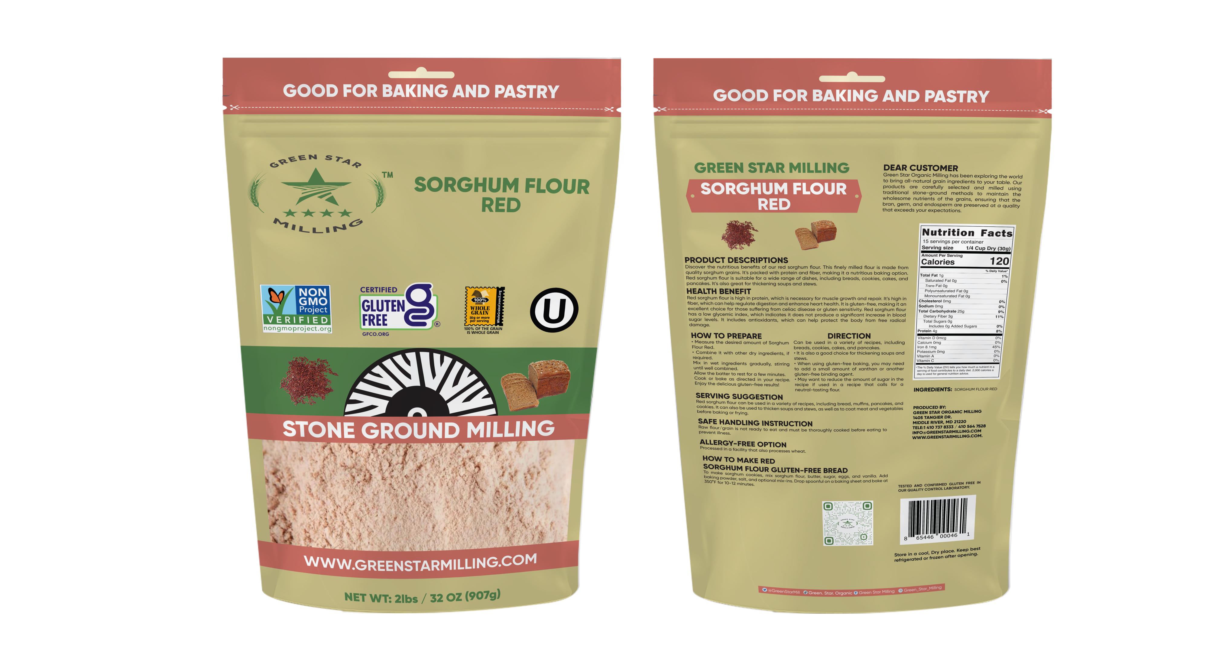Sorghum Flour Red – Green Star Organic Milling